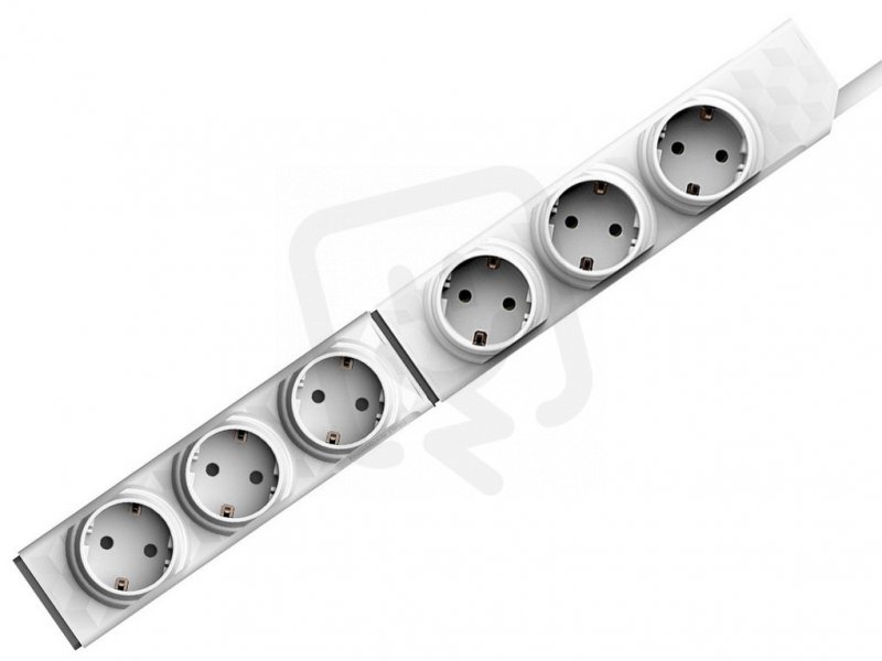 Allocacoc 8719186004987 Power Module 3xF Strip bílá