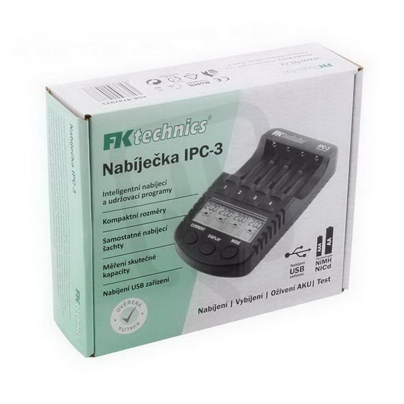 4737973 Inteligentní mikroprocesorová nabíječka IPC-3 pro NiMH,NiCd-AA ...